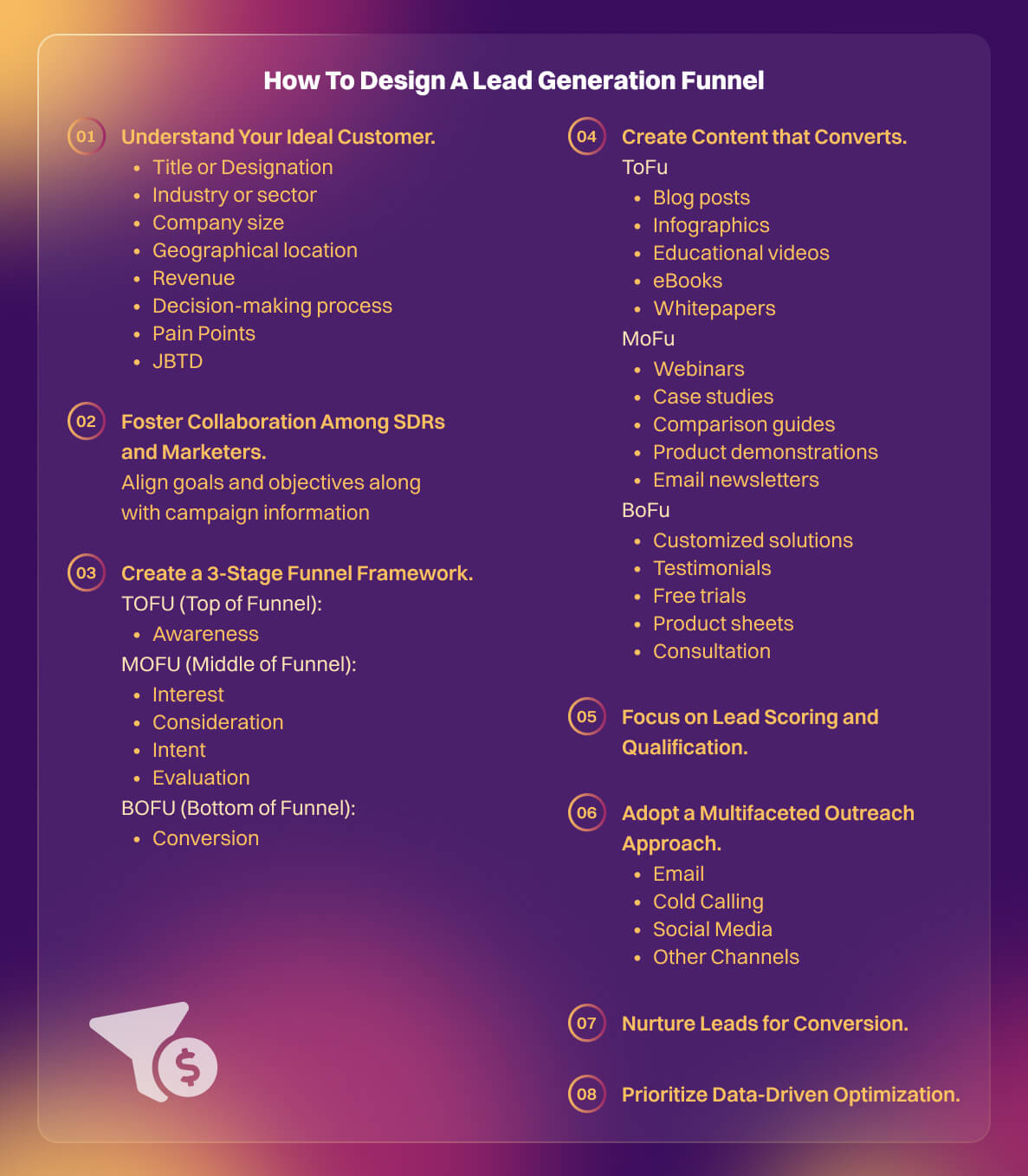 Lead Generation Funnel: 8-Step Framework for B2B Marketers